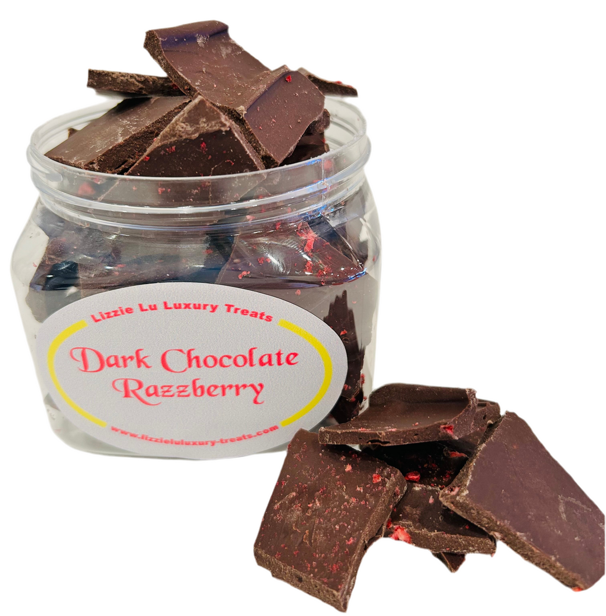 Dark Chocolate Raspberry Bark – Lizzielu-Luxurytreats